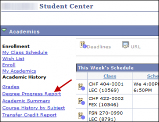 Tools for Degree Progress Tracking - Office of Student Records ...